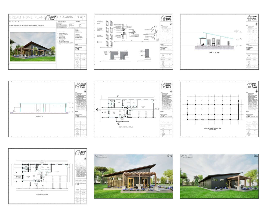 Dream Home Plans | 1575 sq ft Barndominium Modern Farmhouse
